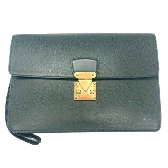 Louis Vuitton | Bags | Louis Vuitton Second Bag Taiga Epicea M394 ...